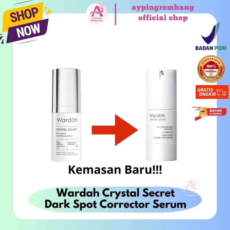 Jual Wardah Crystal Secret Dark Spot Corrector Serum 20mL | Shopee ...