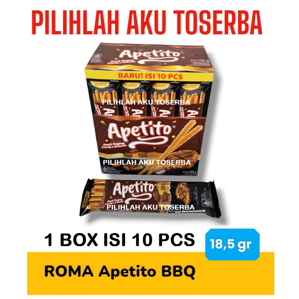 Jual Biskuit Roma APETITO BBQ Box - ( HARGA 1 BOX ) | Shopee Indonesia