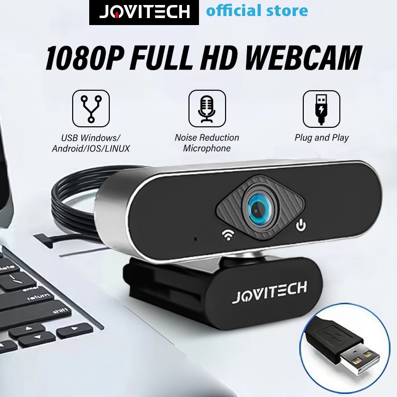 Jual Jovitech Webcam Laptop 1P USB Kamera PC 4K Full HD Camera Webcast ...
