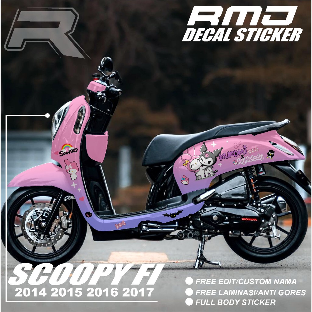 Jual Decal Sticker Motor Scoopy Fi Lama 2013 2014 2015 2016 FullBody ...