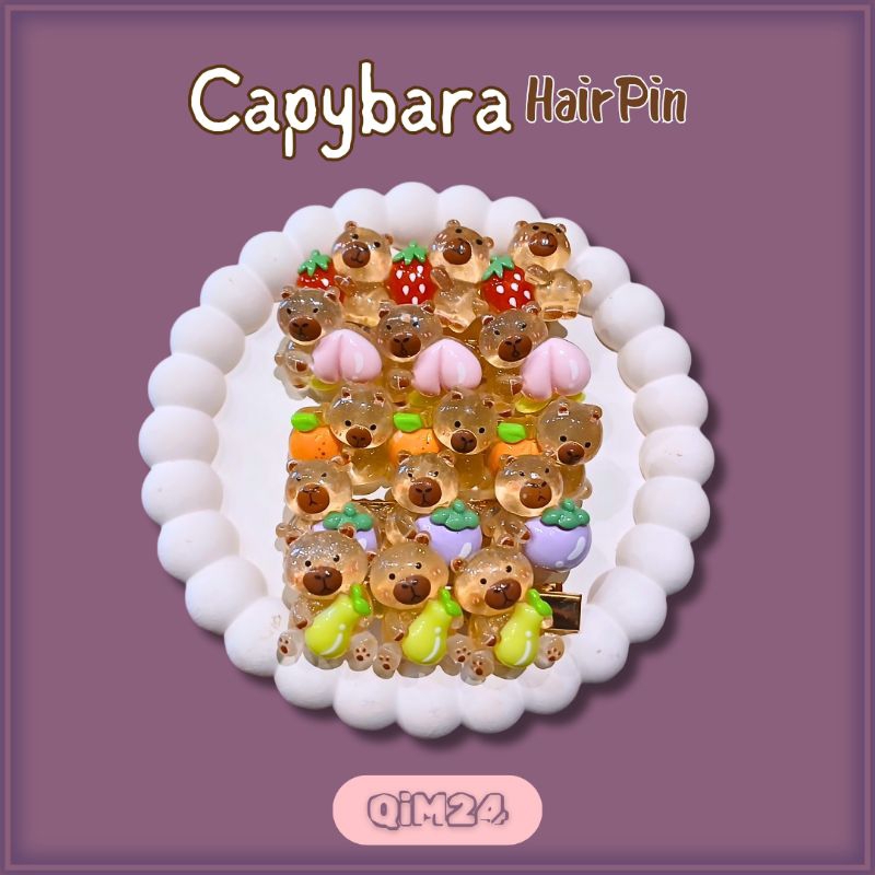 Jual Jepitan Rambut Anak Set 2pcs - Capybara Hair Pin - Jepit Rambut ...