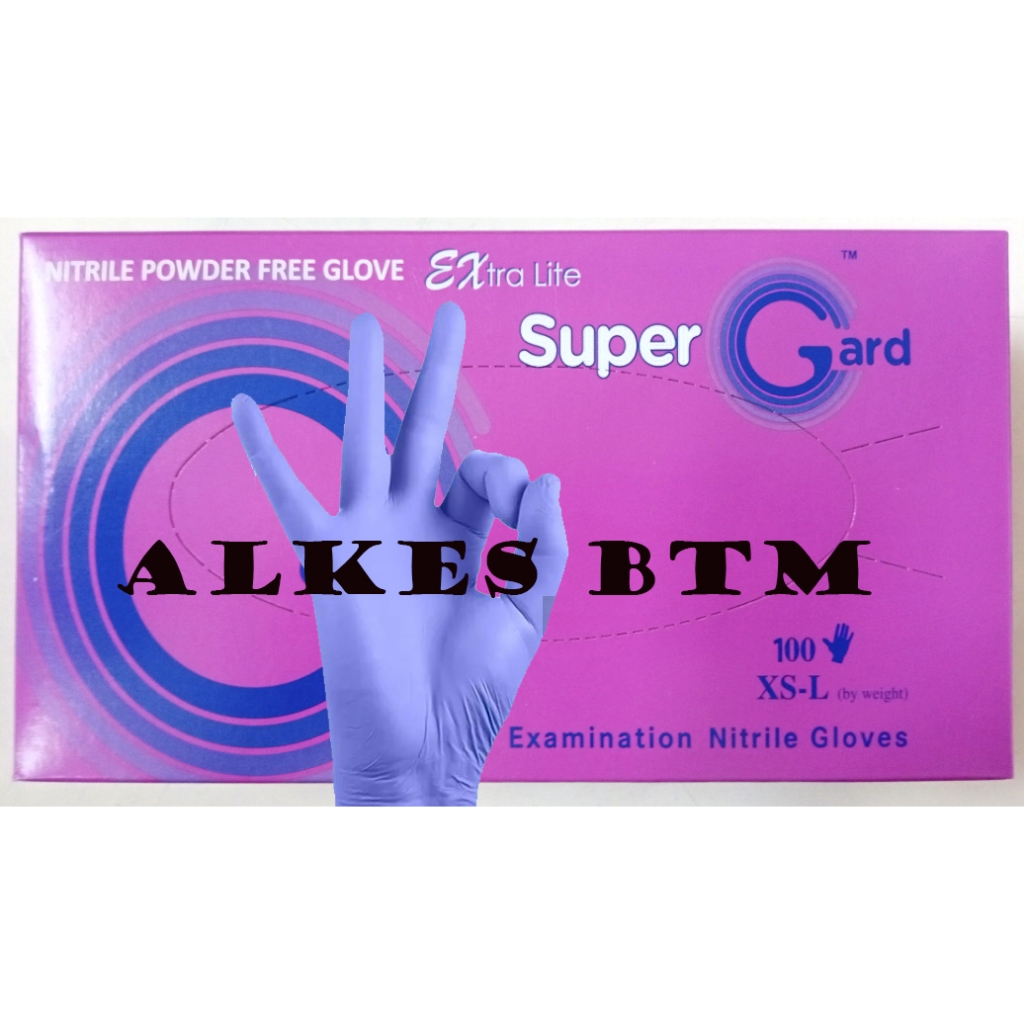 Jual Sarung Tangan Nitrile Supergard, Glove Nitrile Super Gard, Nitrile ...