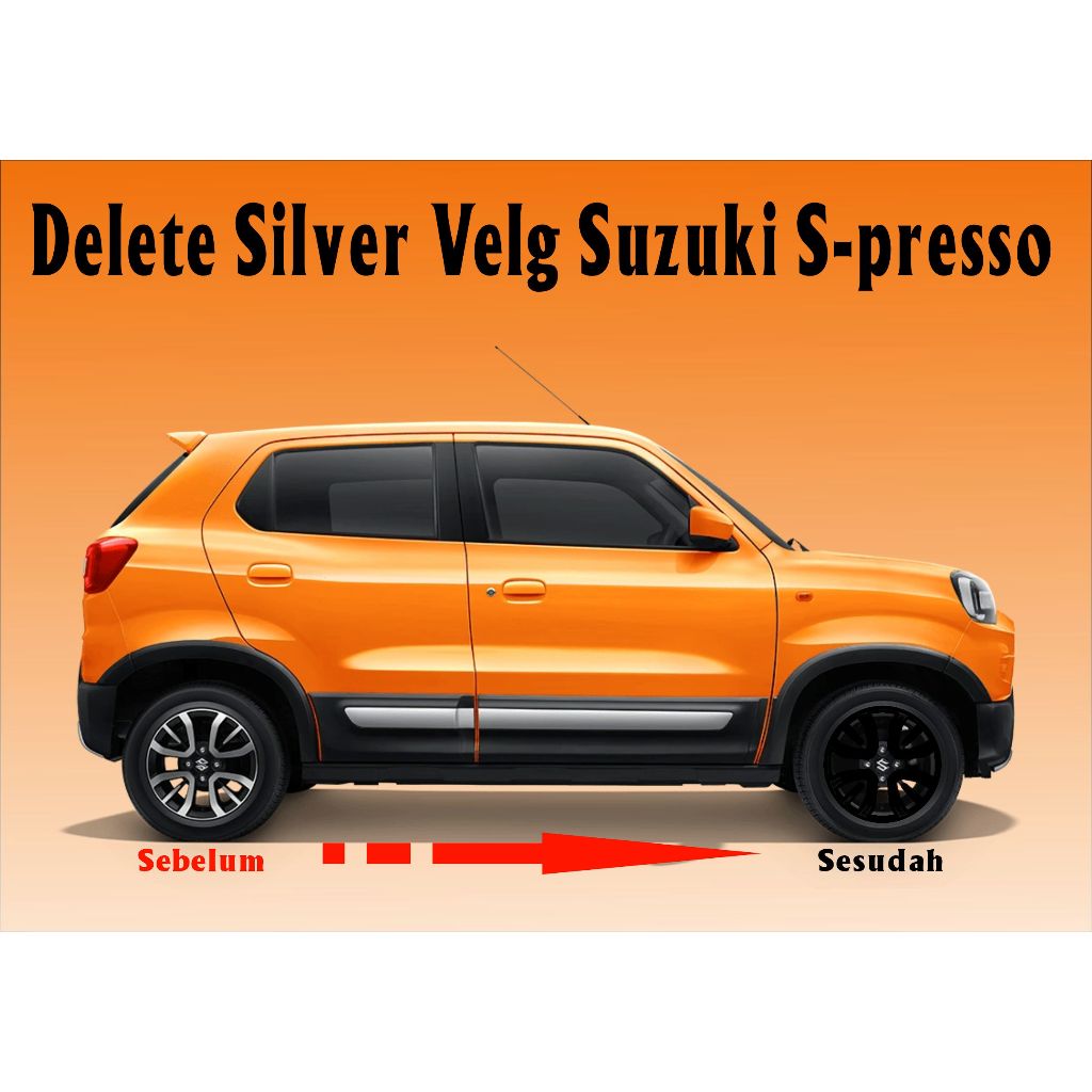 Jual STIKER/STICKER DELETE SILVER PELEK/VELG SUZUKI S-PRESSO | Shopee ...
