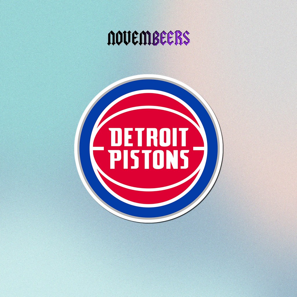 Jual Stiker Vinyl Detroit Pistons Sticker Vinyl Glossy NBA Team ...
