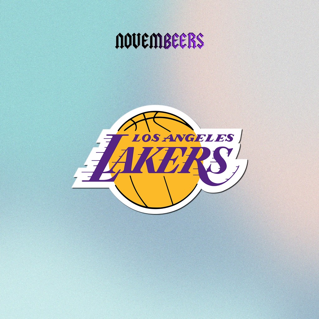 Jual Stiker Vinyl Los Angeles Lakers Sticker Vinyl Glossy NBA Team ...
