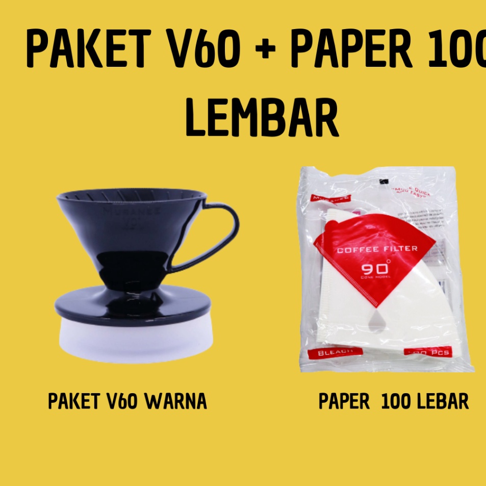 Jual Produk Trending Paket Alat Kopi Dripper V6 Plus Paper Filter 1 ...