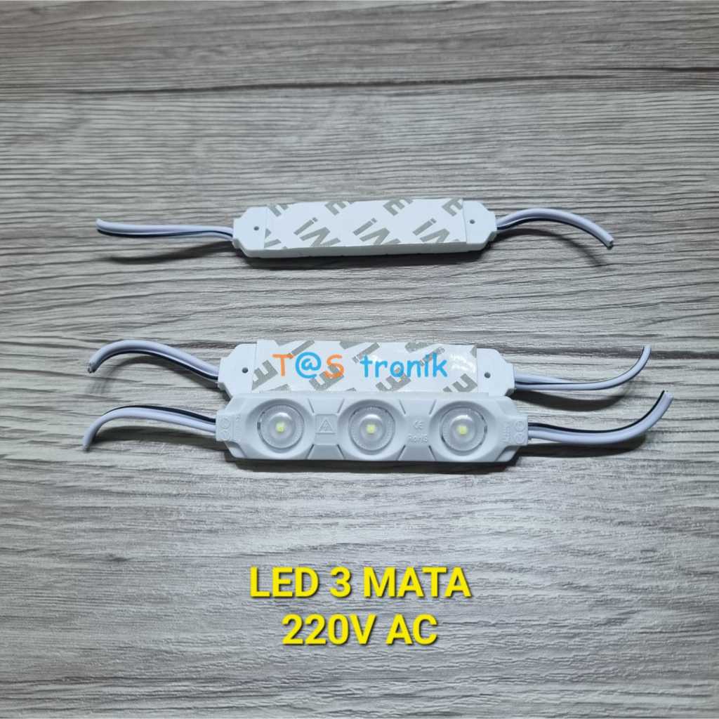 Jual LED strip 3 mata 22V AC Led strip 3mata 22VAC Led Putih | Shopee ...