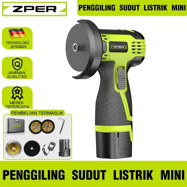 Jual ZPER Mini Cordless Angle Grinder Mesin Gerinda Tangan Alat ...
