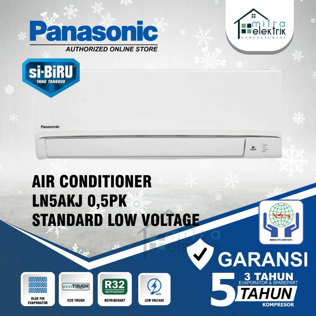 Jual AC Panasonic SiBiru LN5AKJ 1/2 PK Standard Low Voltage 0.5 PK ...