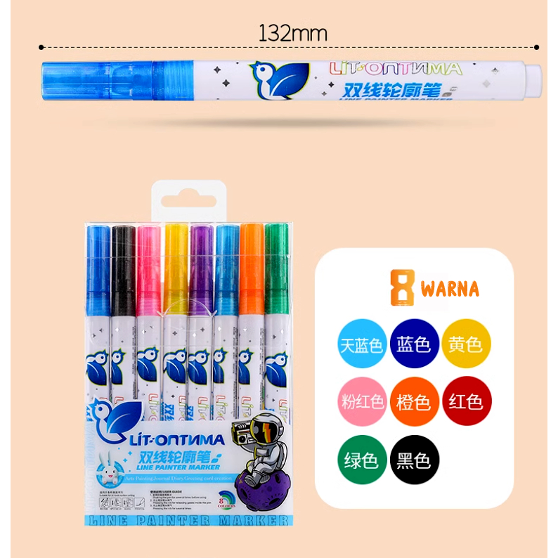 Jual ROB (15BOX = 1KG) PB 065 SPIDOL MARKER HIAS OUTLINE PAINTER ...