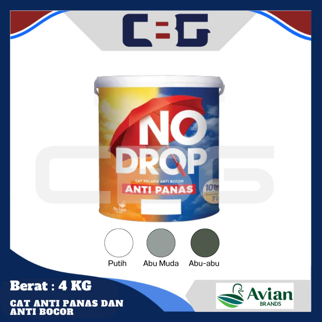Jual Cat NO DROP Anti Panas Cat Pelapis Anti Bocor Galon 3,2 Liter | Shopee Indonesia