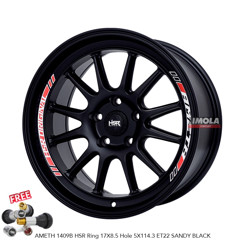 Jual Velg HSR Ring 17 Mobil Innova HRV Xpander Terios Velg Mobil HSR AMETH 1409B R17 Lebar 8,5 ...