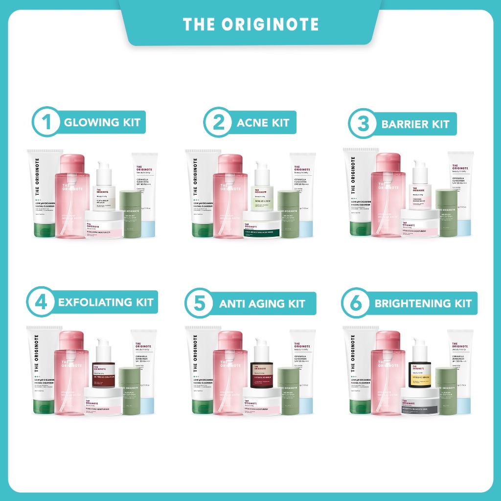 Jual Special Bundle 6in1 The Originote Paket Skincare Micellar Water ...