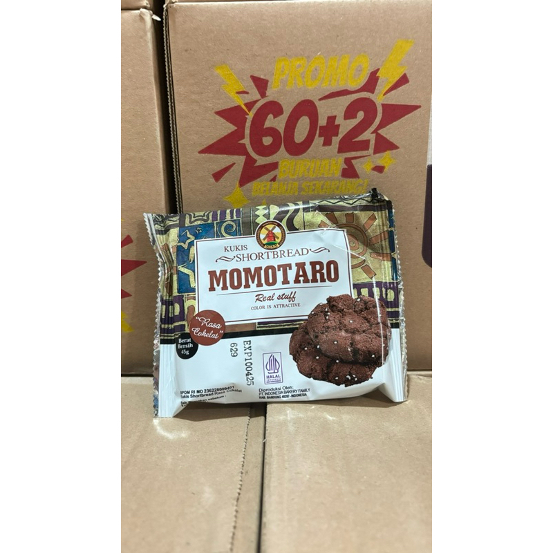 Jual Roti Kue Kering AOKA Momotaro Cokelat dan Kelapa kemasan Kardus ...