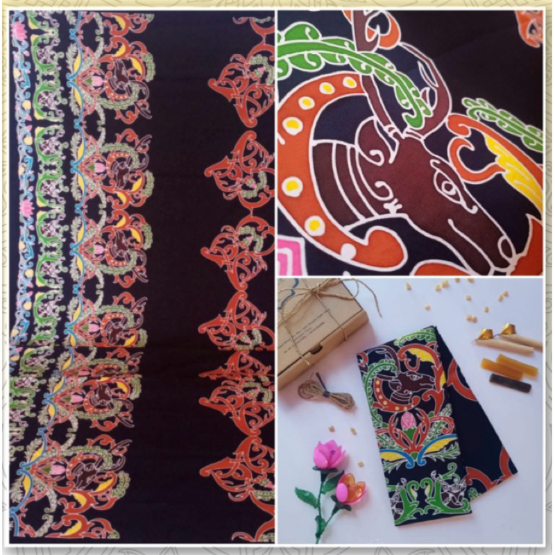Jual Kain Batik Tulis Khas Kalimantan Motif Rusa Belukar - Sekar Buen ...