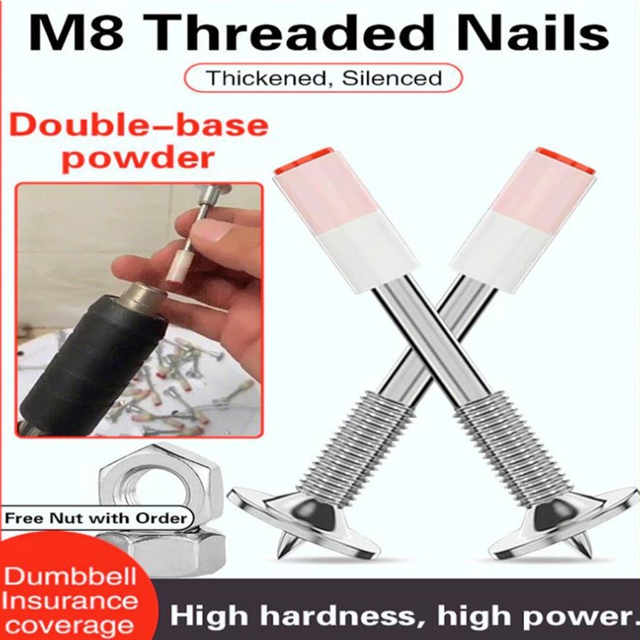 Jual Paku Beton Baut Mur Pengencang M8 Washer Mini Stampset Ramset T500 ...