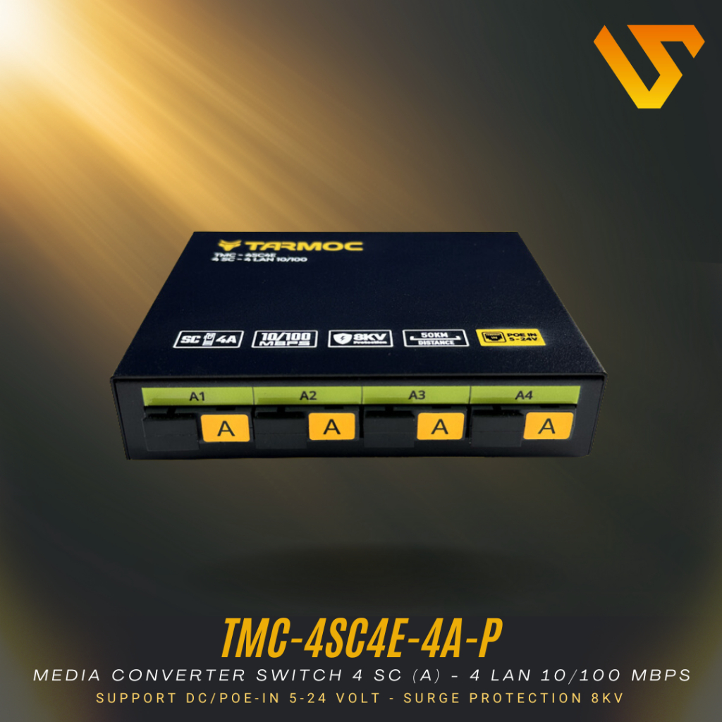Jual Tarmoc TMC-4SC4E-4A-P | Media Converter 4FO 4LAN 4SC 4LAN 10/100 ...