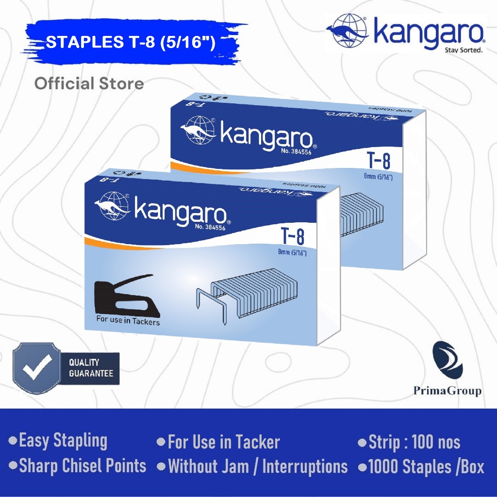 Jual Isi Staples Guntacker T-8 / Isi Hekter T-8 / Paku 8mm / Isi Stapler 5/16" / Anak Stapler 5/ ...