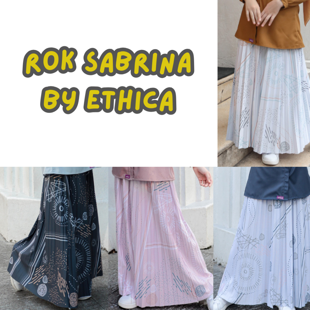 Jual ROK WANITA MUSLIMAH PANJANG NYAMAN BY ETHICA MODEL SABRINA 07 ...