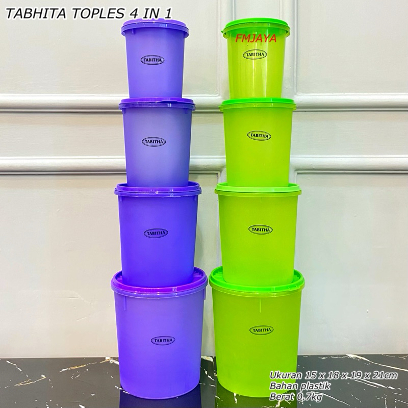 Jual TABHITA TOPLES 4 IN 1 || TOPLES PLASTIK 4 PCS || TOPLES SERBAGUNA ...