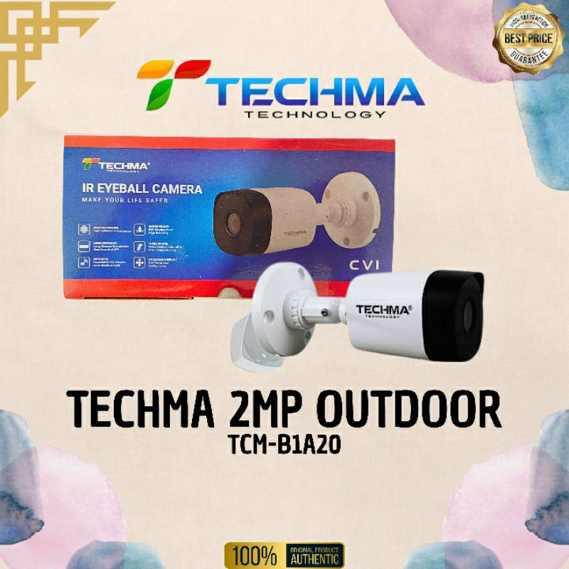 Jual [NEW] CCTV Techma 2MP Outdoor TCM-B1A20 Connect ke DVR/NVR [TECHMA ...