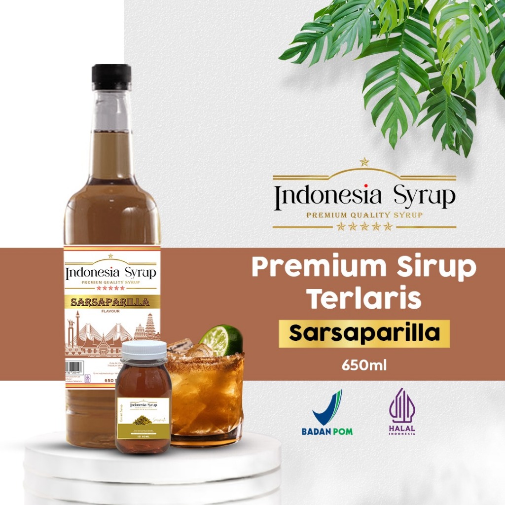 Jual Sirup Premium Rasa Sarsaparilla Minuman Sirop Flavoured Syrup ...