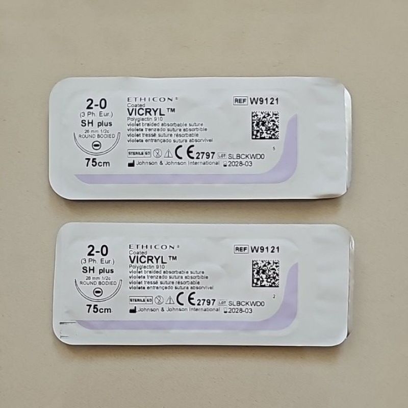 Jual Vicryl 2-0 W9121 / Benang Operasi Bedah / Benang Ethicon | Shopee Indonesia