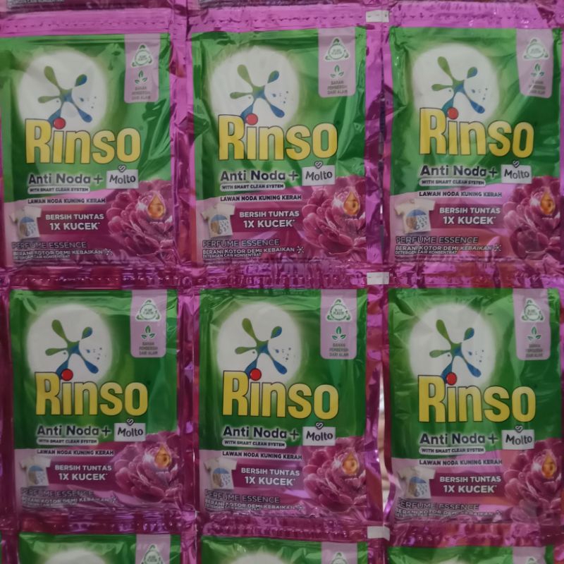 Jual 72 SACHET RINSO CAIR 500 UNGU PERFUME ESSENCE (DETERGEN) | Shopee ...