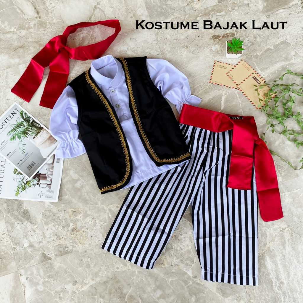 Jual Kostum Kapten Bajak Laut untuk Pria Halloween Kapten Jack Sparrow ...