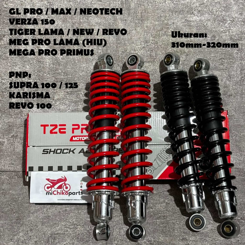 Jual Shock Skok Belakang GL Pro Max Neotech Mega Pro Lama New Hiu Primus Verza Versa 150 Tiger ...