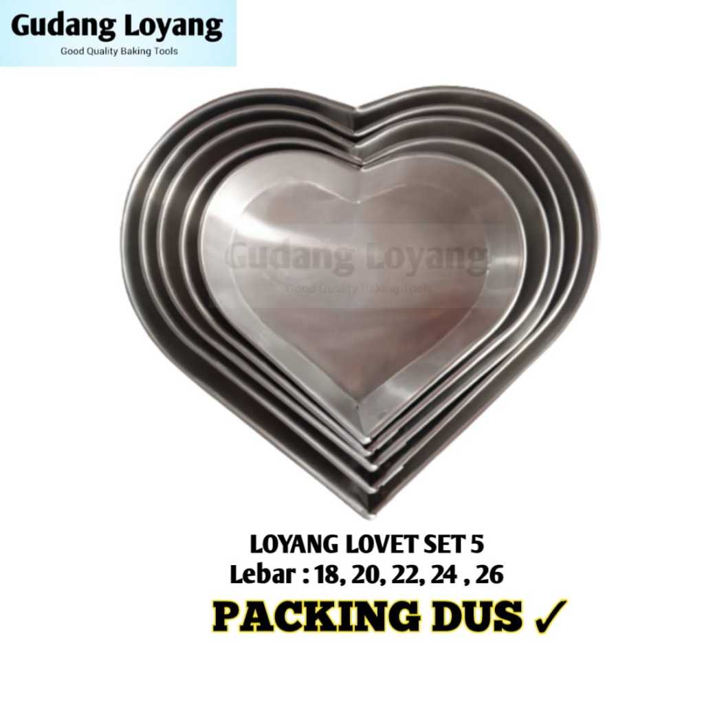 Jual Loyang Love Susun Set 5 Aluminium Loyang Bolu Cake Ulang Tahun ... Jual Loyang Love Susun Set 5 Aluminium Loyang Bolu Cake Ulang Tahun ...
