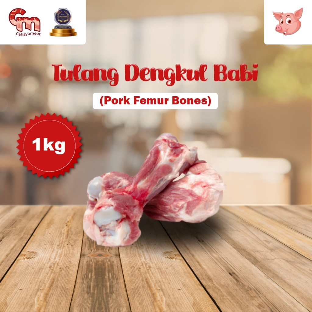 Jual Tulang Dengkul Tulang Kaldu Babi Utuh/Pork Femur Bones Whole ...