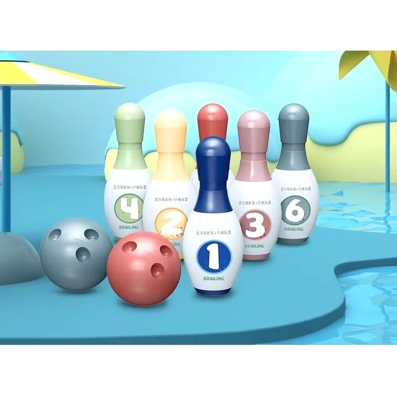 Jual Mainan Anak DINOSAUR BOWLING BALL Set Pin Bowling Motif Dinosaurus ...