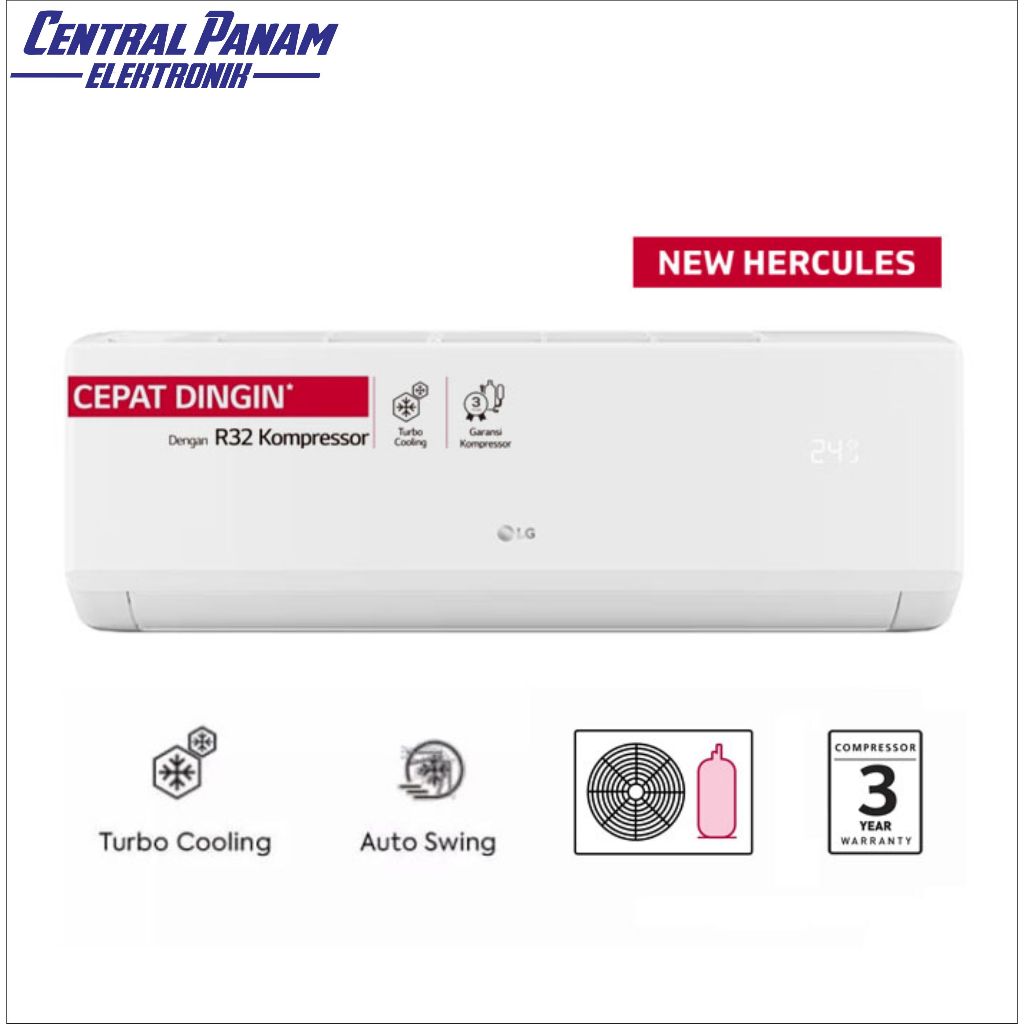 Jual LG AC 1/2 PK Hercules Standard R32 H05TN4 Central Panam Elektronik ...