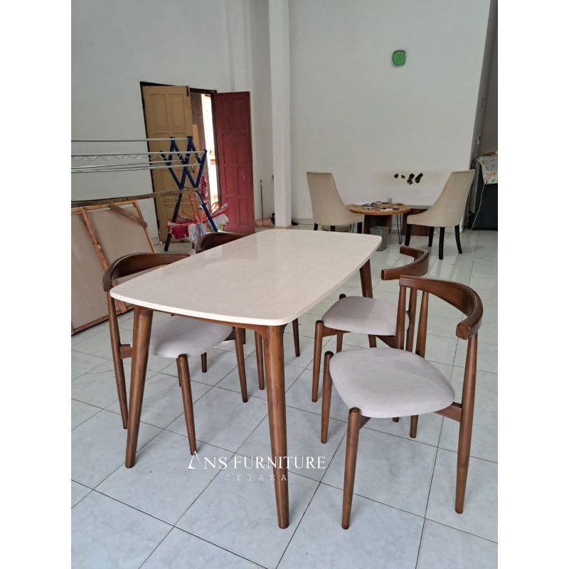 Jual meja makan jati, meja makan marmer, meja makan estetik, meja makan ...