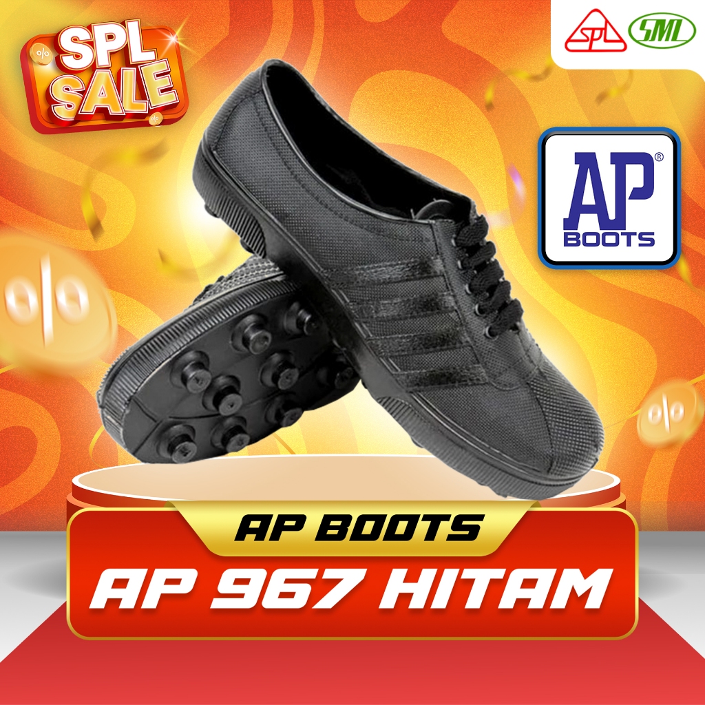 Jual SEPATU MULTIFUNGSI KARET SEPATU BOOT AP 967 HITAM - AP BOOTS ...