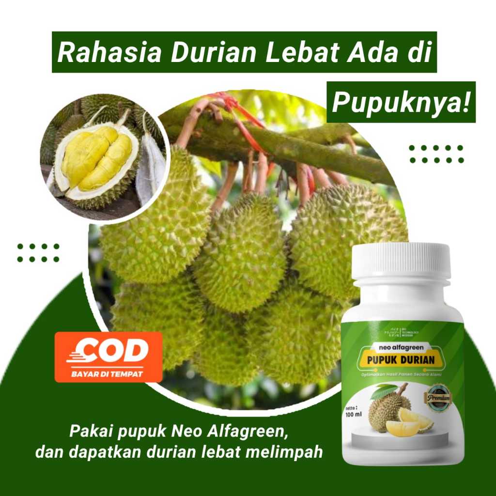 Jual Booster Organik Durian Solusi Efektif Pelebat Buah dan Pemacu Bunga untuk Pertumbuhan yang ...