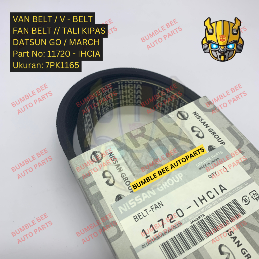 Jual VAN BELT FAN BELT - 7PK1165 - DASUN GO / MARCH - 11720-1HCIA - V BELT - TALI KIPAS - 7PK ...