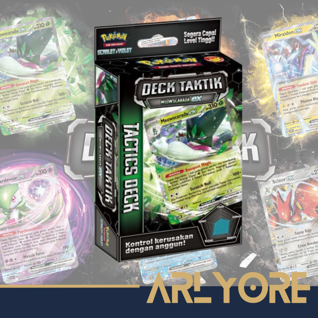 Jual Pokemon TCG Indonesia Deck Taktik Meowscarada Ex | Shopee Indonesia