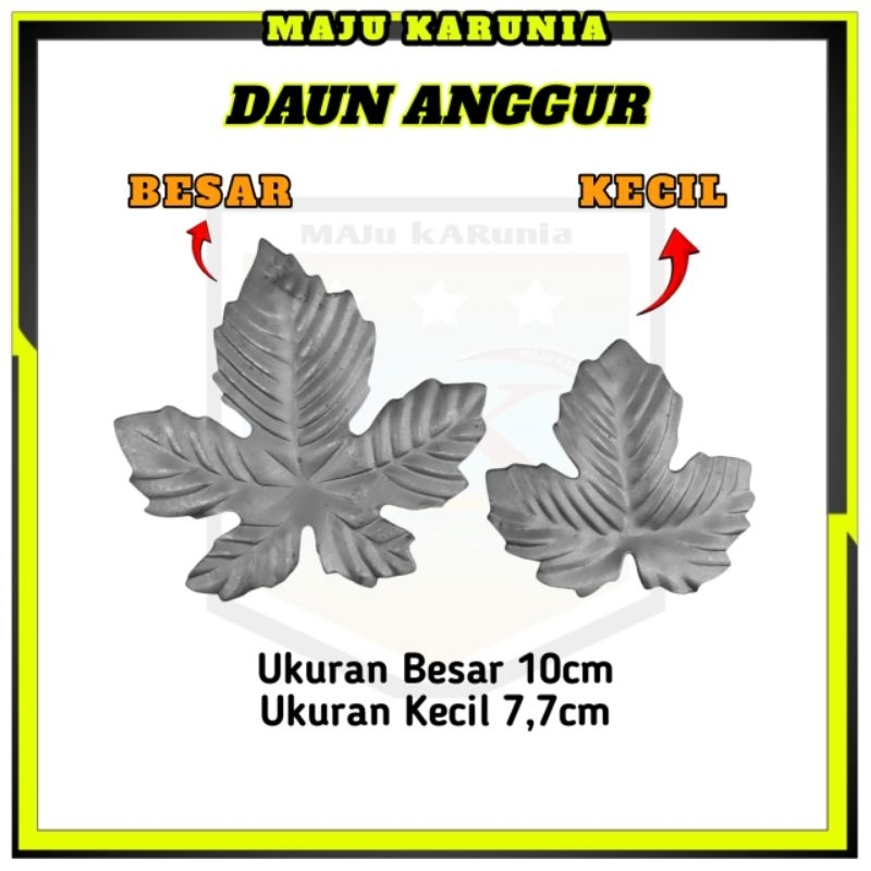 Jual Daun Anggur Klasik Besi Plat Ornamen & Aksesoris pagar Besi Tralis ...