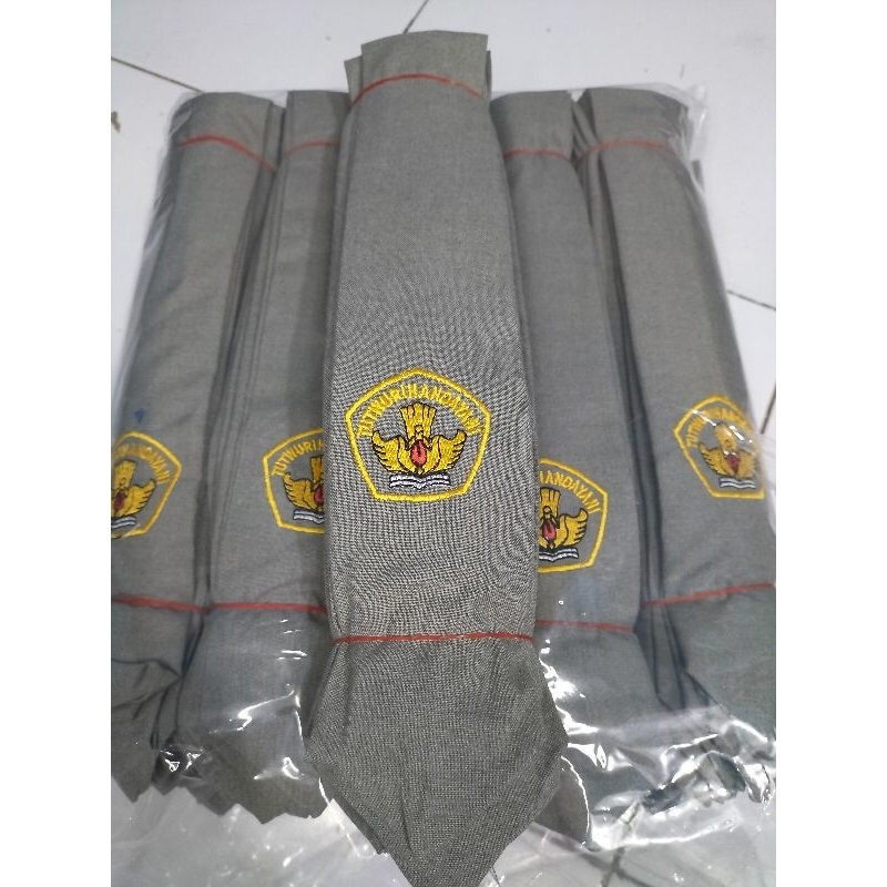Jual DASI SMA DASI ABU ROKO DASI ANAK SEKOLAH LOGO BORDIL PANJANG 120 ...