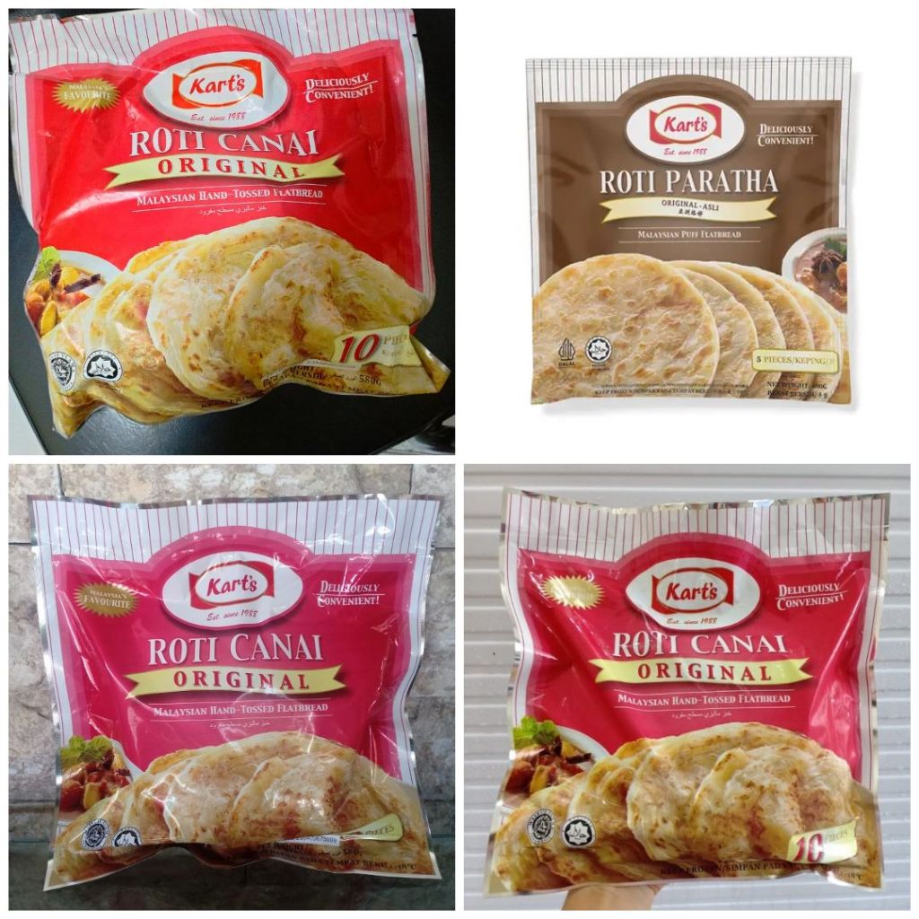 Jual Karts Roti Canai Original Malaysian Flat Bread Malaysia Flatbread ...