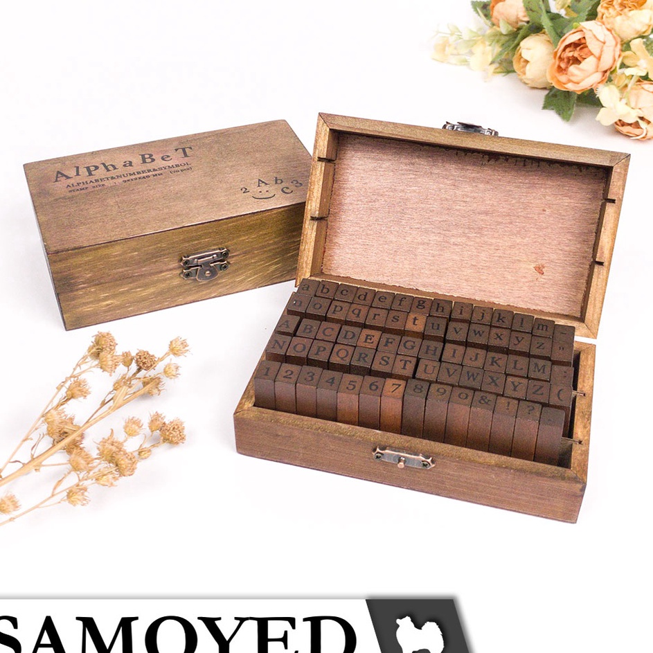 Jual Limit Set 7 Stempel Cap Huruf Alfabet Angka Nomor Letter Alphabet ...
