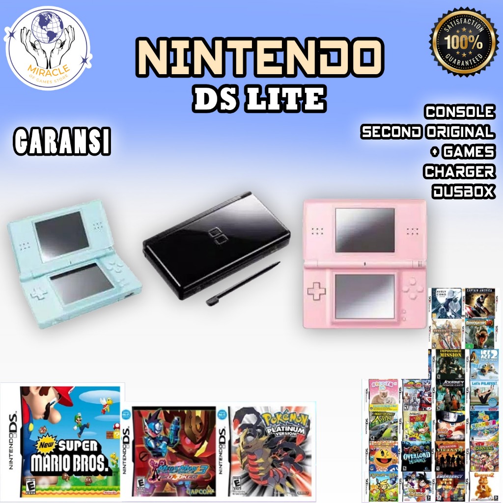 Jual NINTENDO DUAL SCREEN (NDS) SECOND ORIGINAL DS LITE / DSi / DSi LL ...