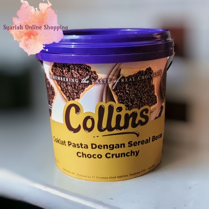 Jual Collins Crunchy 1Kg Selai Coklat Pasta Dengan Sereal Beras Premium ...