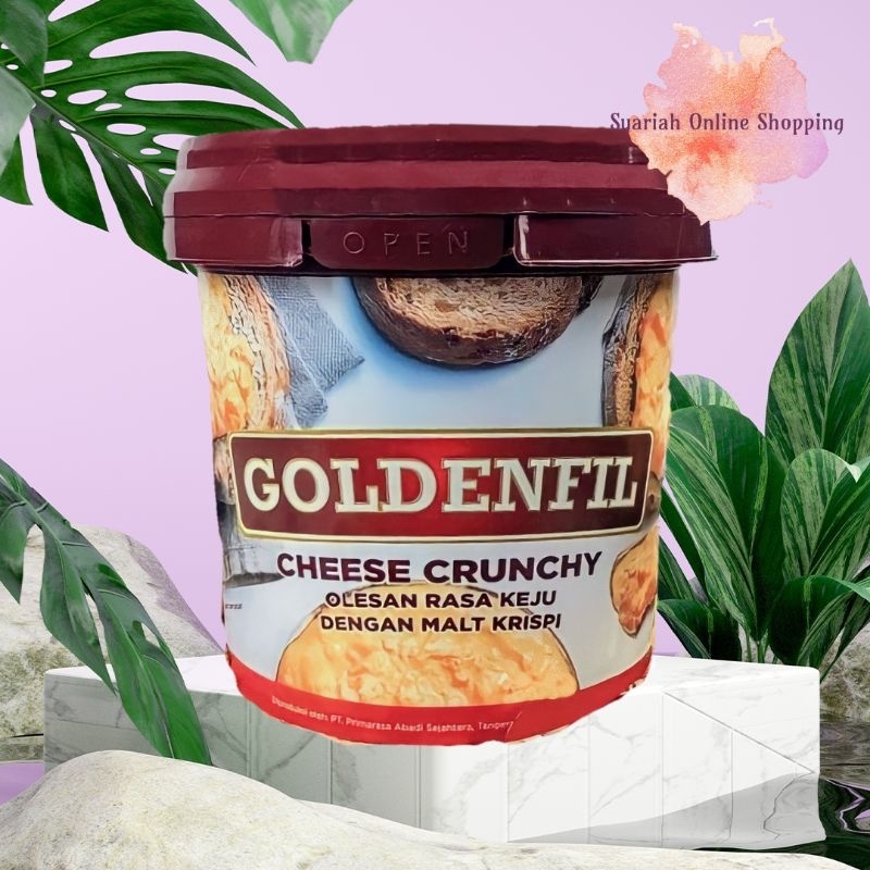 Jual Goldenfil Cheese Chunchy 1Kg Selai Rasa Keju dengan Malt Krispi ...