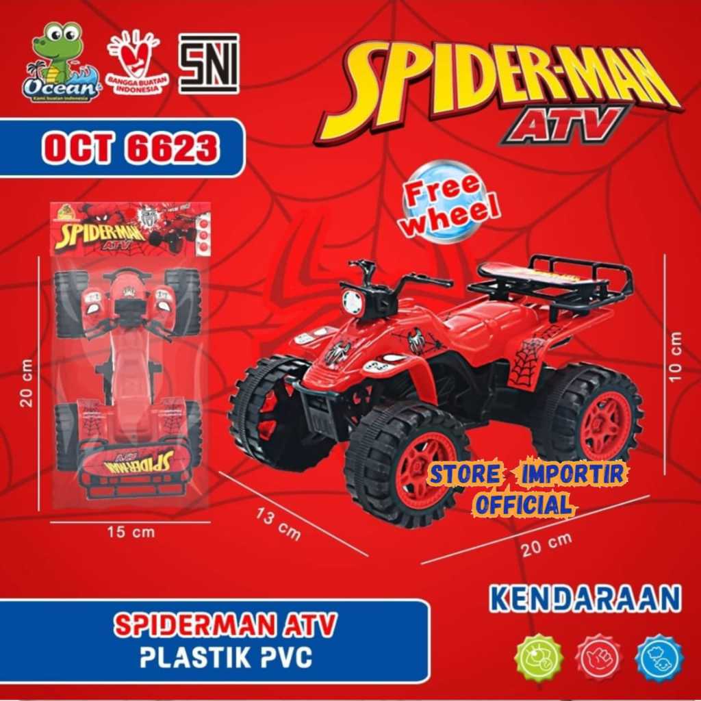 Jual Mainan Anak ATV Motor Balap Roda Empat OCT 6623 Best Seller Tanpa ...