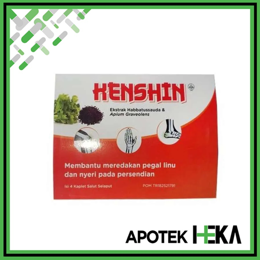 Jual Kenshin Strip isi 4 Tablet - Obat Pegal Linu dan Nyeri Persendian ...