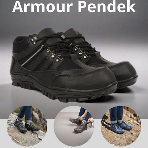 Jual sepatu safety boots haiking adventure ujung besi Sepatu Safety Low ...
