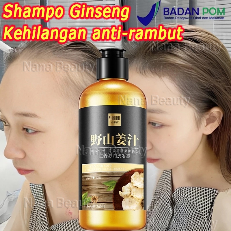 Jual Shampo Penumbuh Rambut Cepat Ginger Shampoo 300ml Anti-rambut Kehilangan Rambut pertumbuhan ...